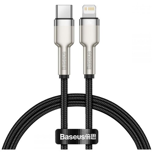 Кабель Baseus Cafule Series Metal Data Cable Type-C to iP PD 20W 1m Black (CATLJK-A01)