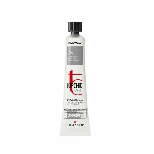 Goldwell Topchic Zero - Безаммиачная стойка краска для волос 6VA темно-русый фиолетово-пепельный 60 мл