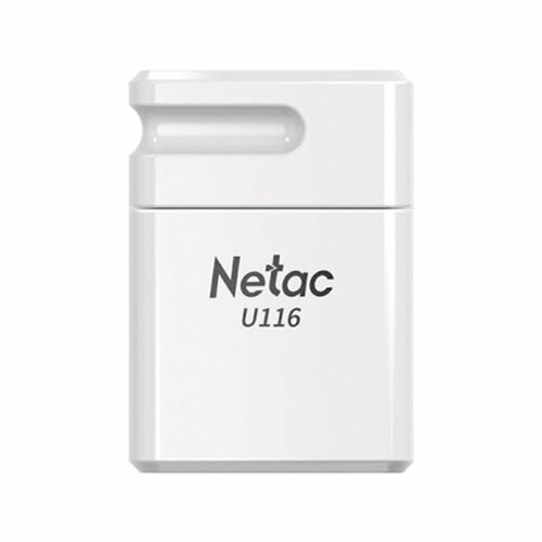 Флеш-диск 16 GB NETAC U116, USB 2.0, белый, NT03U116N-016G-20WH упаковка 3 шт.