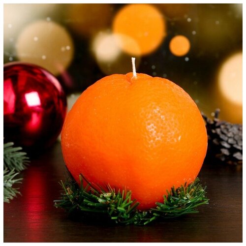 Свеча новогодняя "Апельсин крупный"