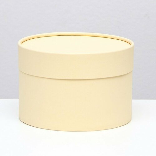 Подарочная коробка «Крема» кремовая, завальцованная, без окна, 16 х 10,5 см
