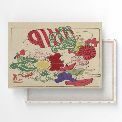 Картина на холсте, репродукция / Сибата, Дзэсин - Японские сладости / Размер 60 x 80 см