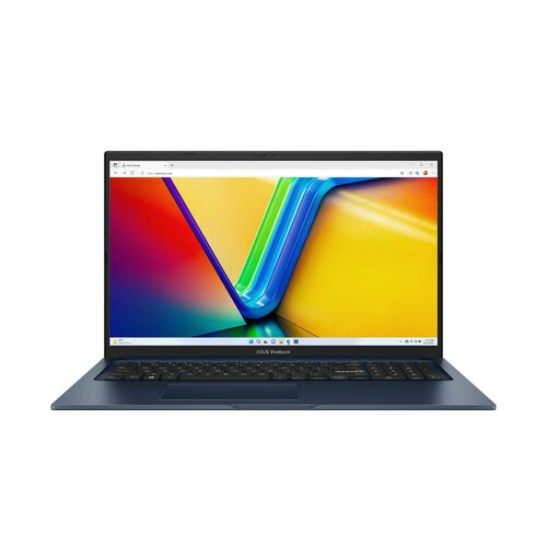 Ноутбук ASUS VivoBook 17X1704ZA-AU122 17.3" (1920x1080)/Intel Core i3 1215U/8GB/512GB SSD/Intel UHD Graphics/Без ОС, Blue (90NB10F2-M00500)