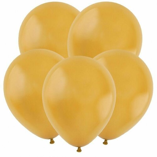 Набор воздушных шаров Горчица, Пастель / Mustard 12 дюймов (30 см), 100 штук, Веселуха