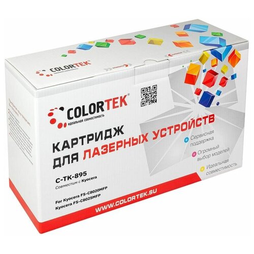 Картридж лазерный Colortek CT-TK-895 черный для принтеров Kyocera