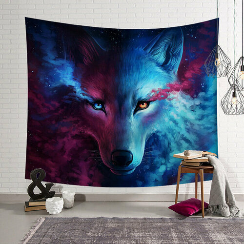Гобелен настенный "Звездный волк"