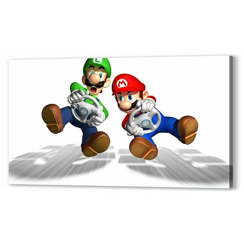 Плакат, постер на бумаге Mario Kart Wii. Размер 30 х 42 см