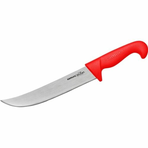 Нож кухонный для нарезки Пчак Samura SULTAN PRO SUP-0045R/K, 213 мм, ТЭП красный, AUS-8