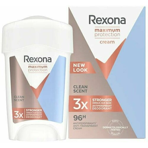 Дезодорант-крем Rexona maximum Protection antiperspirant 96 часов 45 мл (Из Финляндии)