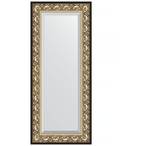 Зеркало с фацетом в багетной раме - барокко золото 106 mm (60х140 cm) (EVOFORM) BY 1261