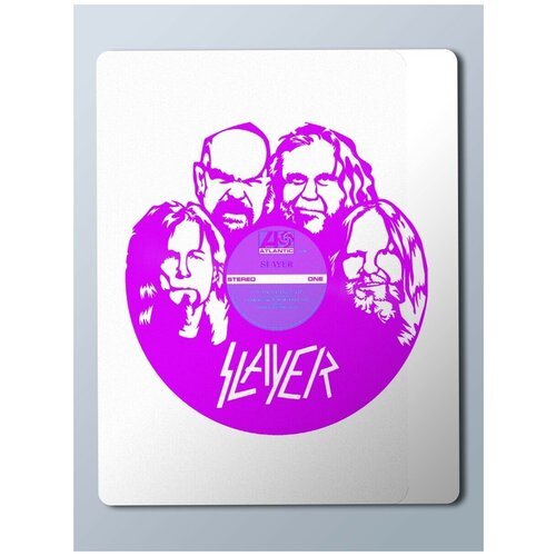 Коврик для мыши с принтом Музыка Slayer slayer, hard rock, слэйер - 22294