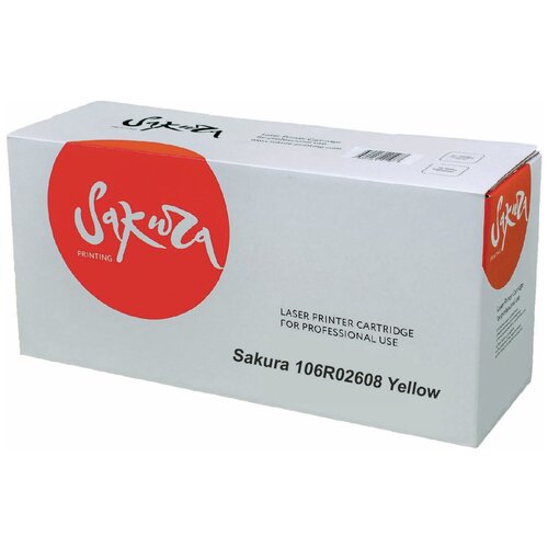 4 шт. Картридж лазерный Sakura 106R02608 желтый 4500 стр. для Xerox (SA106R02608)