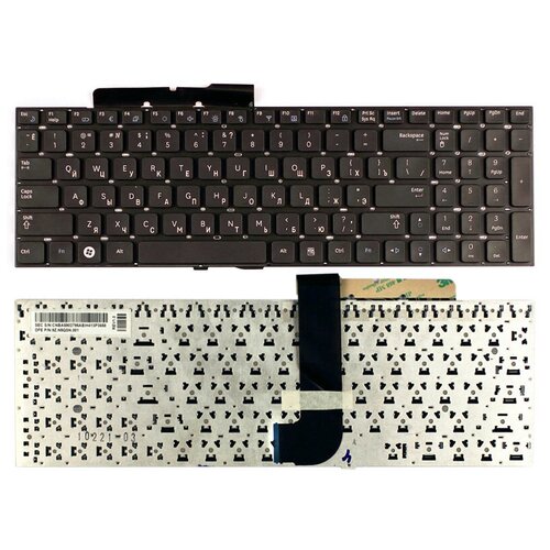 Клавиатура для ноутбука Samsumg NP-RF511-S03RU черная без рамки
