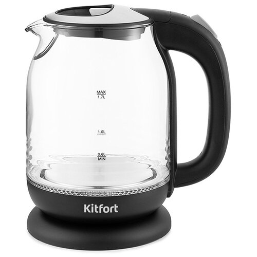 Чайник Kitfort KT-654-5, черный/серый