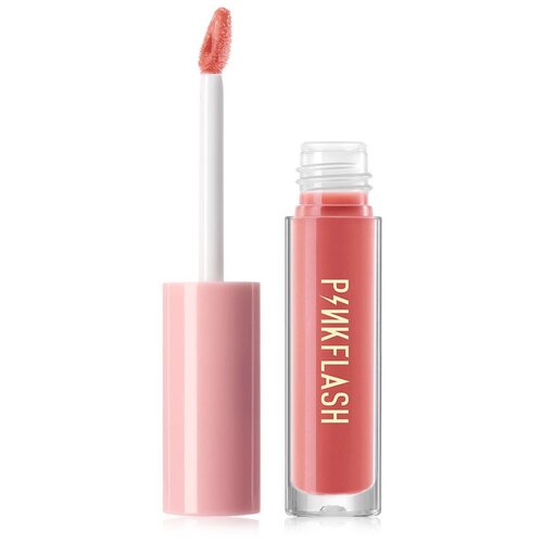 Pink Flash Блеск для губ OhMyGloss, яркокораллово-красный