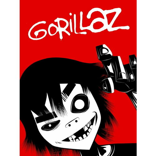 Плакат, постер на холсте Gorillaz/Гориллаз/музыкальные/поп исполнитель/артист/поп-звезда/группа. Размер 21 х 30 см