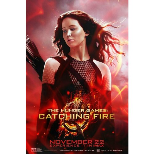 Плакат, постер на холсте The Hunger Games/Голодные игры. Размер 60 х 84 см