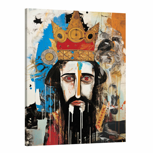 Интерьерная картина 50х70 "Король и шут: Поединок умов"