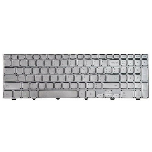 Клавиатура ZeepDeep для ноутбука Dell Inspiron 15-7000, Inspiron 7537, серебристая с рамкой, с подсветкой, гор. Enter