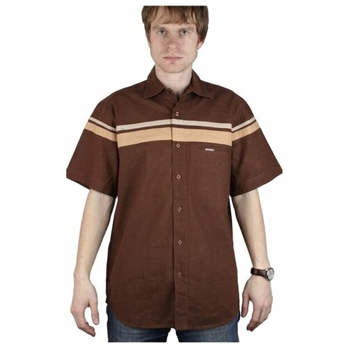 Рубашка Maestro, размер 50-52/L, коричневый