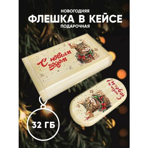 USB, флешка, 32Гб, Новый Год