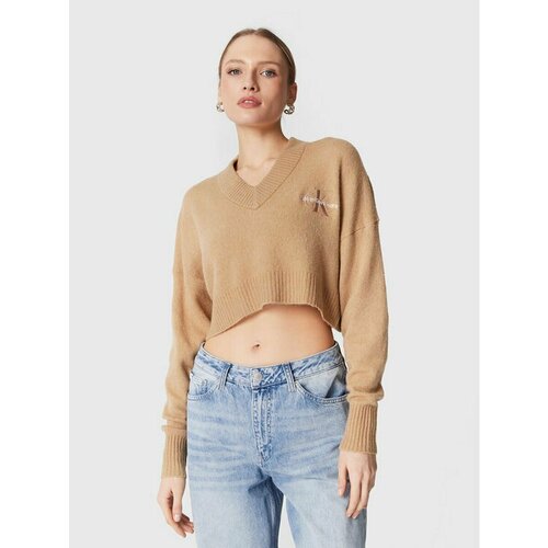Джемпер Calvin Klein Jeans, размер XL [INT], бежевый