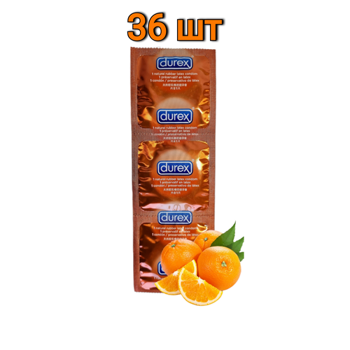 Презервативы "Durex Orange" - Апельсиновый вкус 36 шт