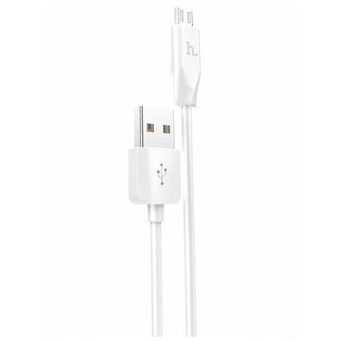 Кабель USB HOCO X1 Rapid, USB - Micro USB, 2.1А, 1м, белый