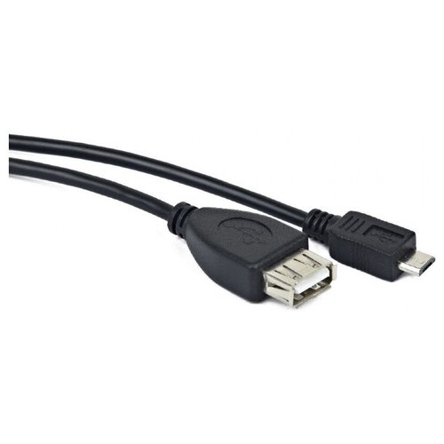 Кабель microUSB 0.15м Bion BNA-OTG-AFBM-001 круглый черный