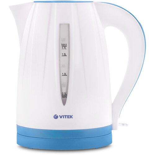 Чайник VITEK VT-7031, белый/голубой