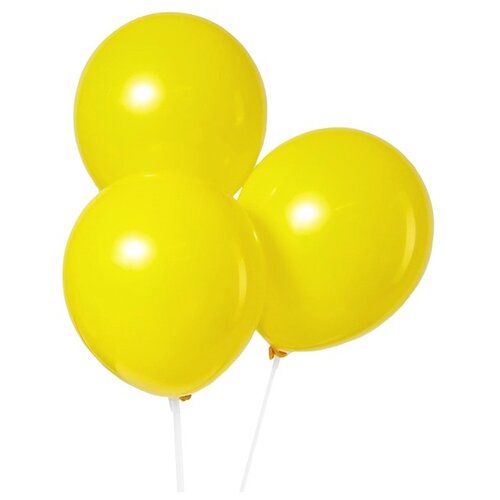 Воздушные шары LETI 12", пастель, латекс, в наборе 25 шт., цвет желтый