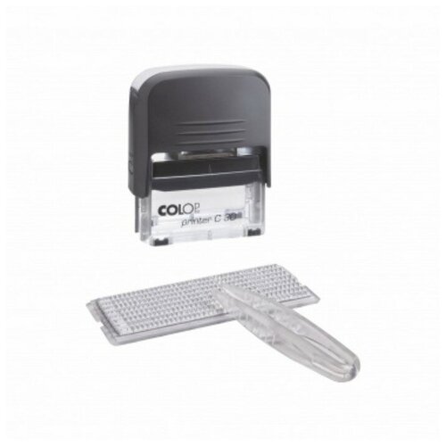 COLOP Штамп автоматический самонаборный COLOP Printer С30/1-SET Compact, 5 строк, 1 касса, чёрный