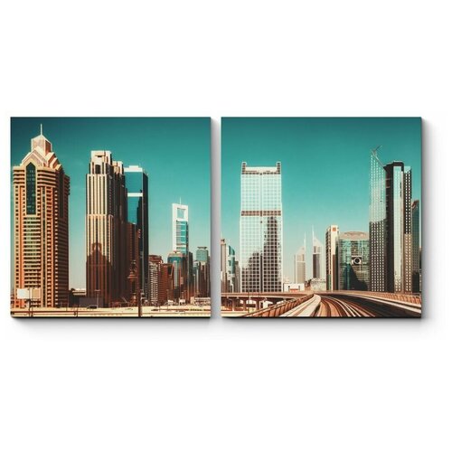 Модульная картина Дубайское метро 40x20