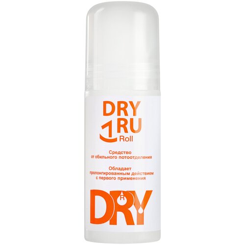 Дезодорант DRY RU женский мужской, шариковый антиперспирант от пота и запаха, ролик, 50 мл