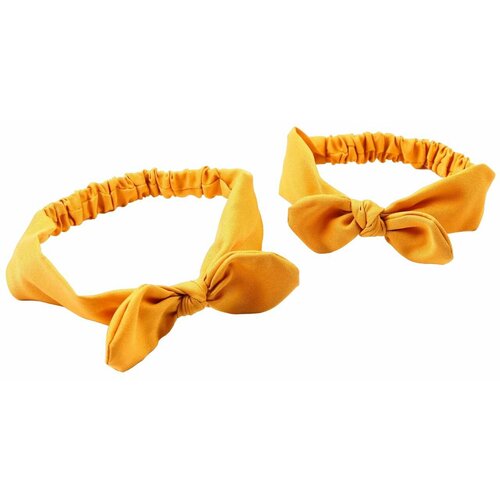 Набор повязок для мамы и дочки, праздничный аксессуар для девочки, украшение на голову, для фотосессии, цвет оранжевый