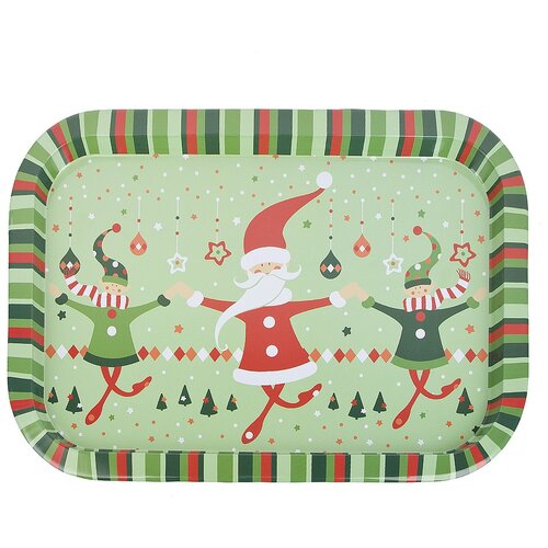 Поднос Nouvelle Home Merry Christmas N9902712-6, зелeный