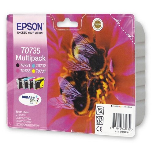 Комплект картриджей Epson C13T10554A10, 450 стр, многоцветный