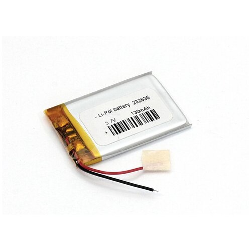 Аккумулятор Li-Pol (батарея) 2.3x26x35mm 2pin 3.7V/130mAh