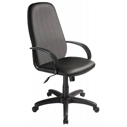 Компьютерное кресло Бюрократ CH-808AXSN для руководителя, обивка: искусственная кожа/текстиль, цвет: черный OR-16