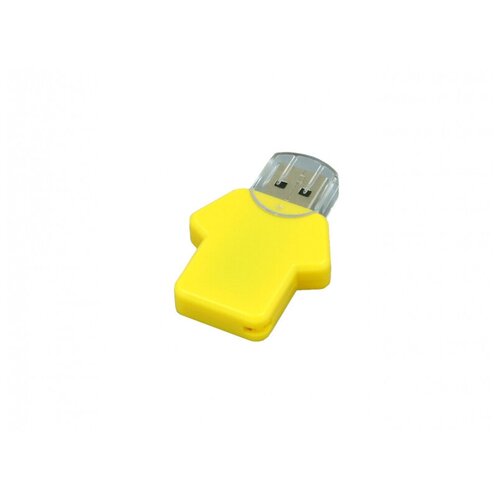Пластиковая флешка для нанесения логотипа в виде футболки (8 Гб / GB USB 2.0 Желтый/Yellow Football_man Flash drive VF-405)