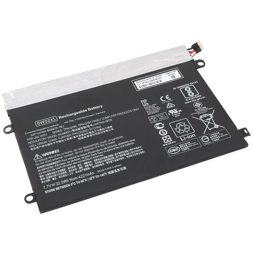 Аккумулятор SW02XL для HP X2 210 G2 (TPN-Q180, TPN-Q181)