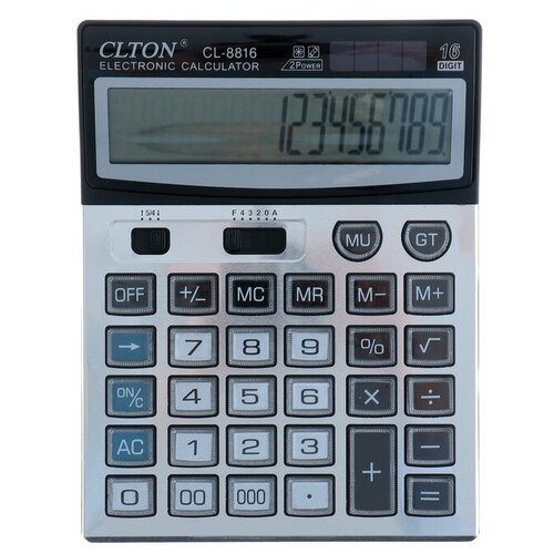 Калькулятор настольный 16 - разрядный CL - 8816 двойное питание