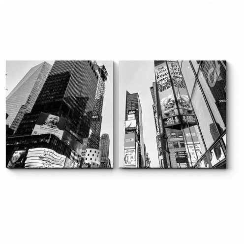 Модульная картина На Таймс-Сквер, Нью-Йорк 40x20
