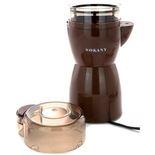 Кофемолка Coffee Grinder Sokany /Импульсный режим/коричневый