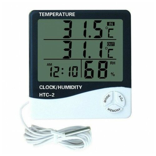 Термометр-гигрометр цифровой HTC-2 (метеостанция)