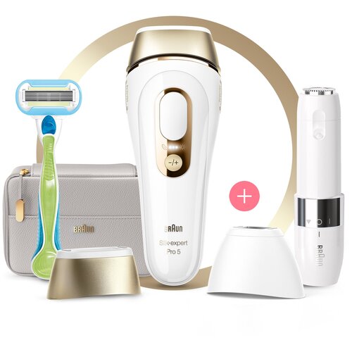 Эпилятор Braun PL5159 Silk-expert IPL Pro 5, белый/золотистый