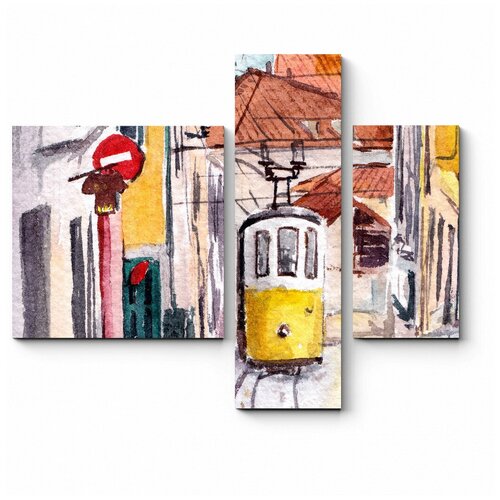 Модульная картина На узких улочках Лиссабона 80x66