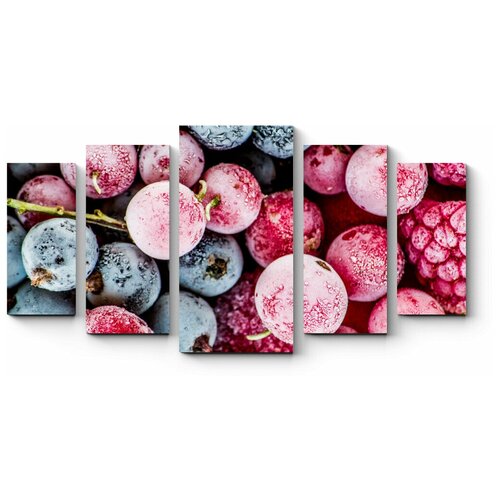 Модульная картина Ледяные ягоды 150x83