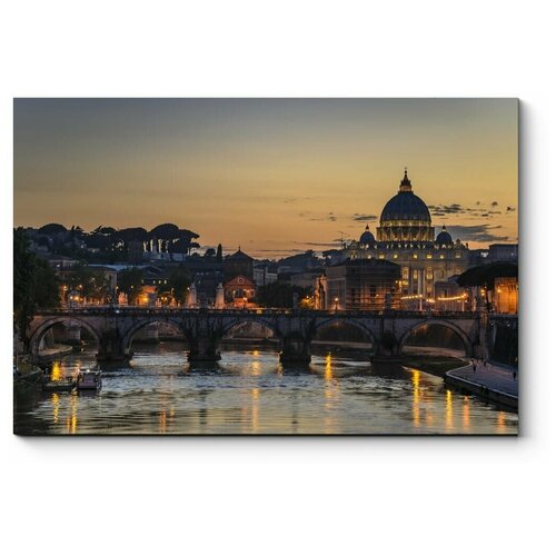 Модульная картина Ватикан на закате, Рим 110x73