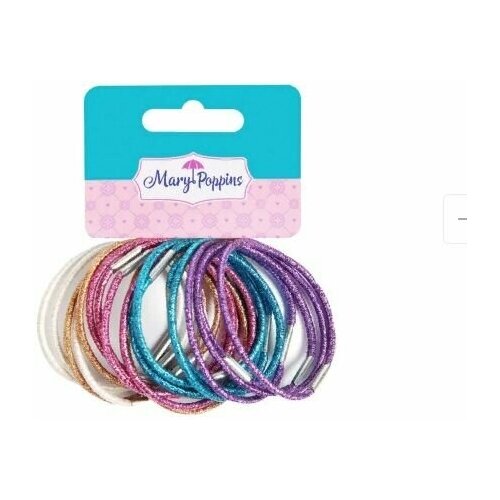 Mary Poppins Набор резинок для волос "Блеск" 18 штук тонкие блестящие